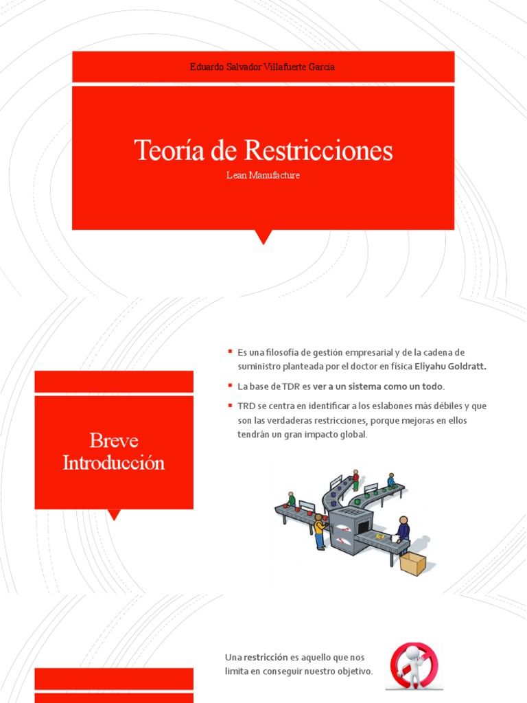 Teoría de Restricciones | PDF | Teoría | Economias