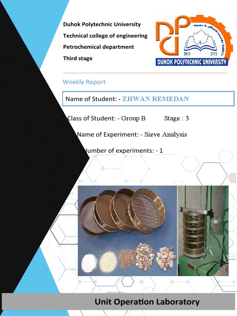 Cover Page Exp 1 Sive Anaysis | PDF