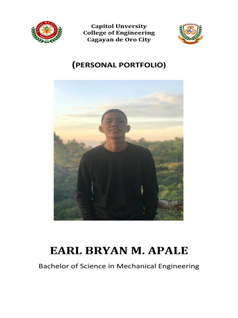 Earl Bryan M. Apale: Personal Portfolio) | PDF | Bachelor Of Science | Engineer