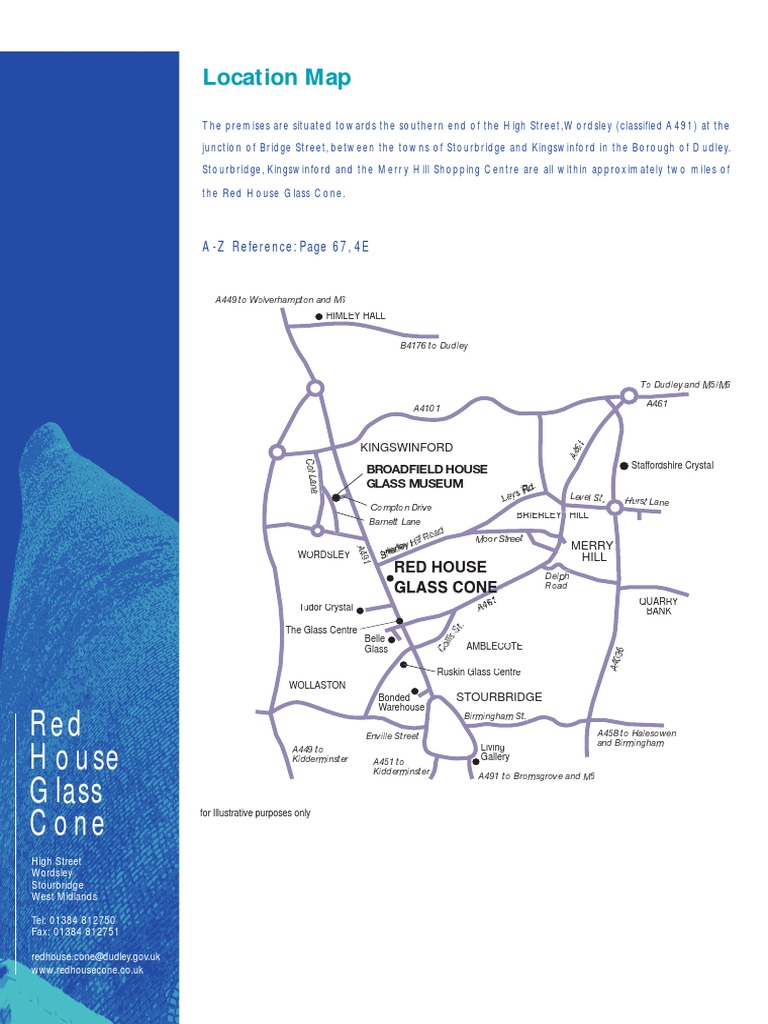 Red House Glass Cone: Location Map | PDF | Transport