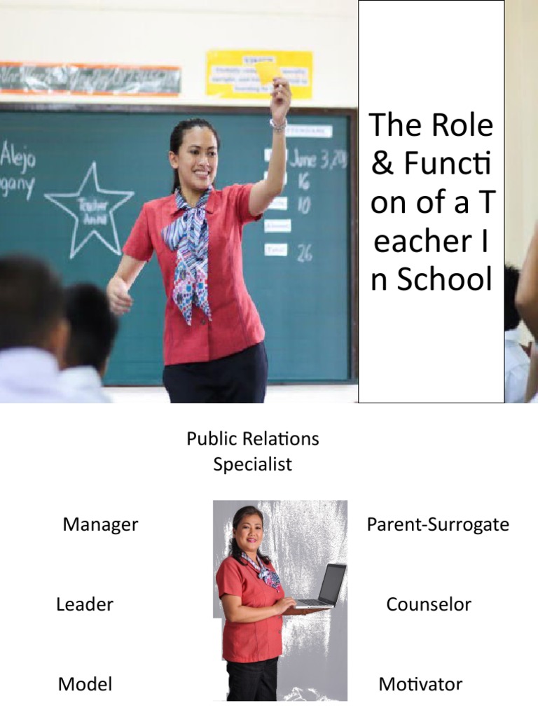 The Role and Function of Teacher in School | PDF
