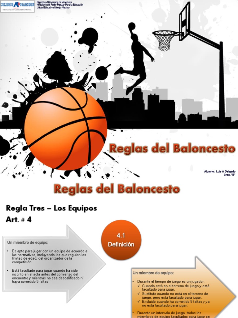 Reglas Del Baloncesto PDF | PDF | Reglas y regulaciones deportivas ...