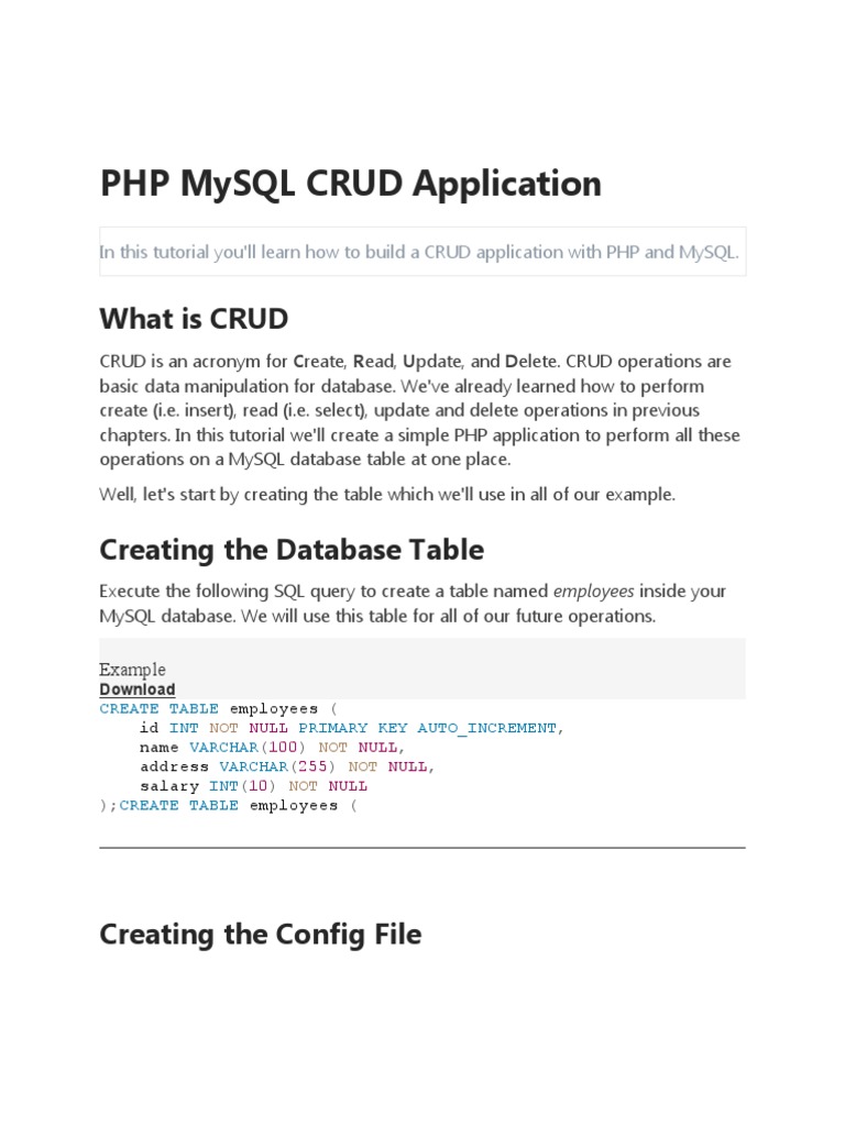 README Procedural | PDF | Databases | Parameter (Computer Programming)