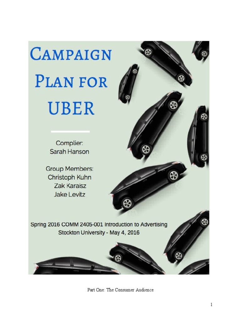 Uber Campaign Plan | PDF | Advertising | Brand