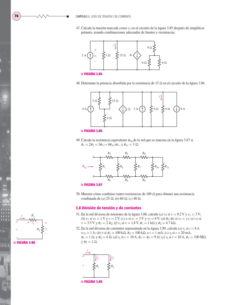 Guia Circuitos U1 | PDF | Resistencia Eléctrica y Conductancia | Transistor