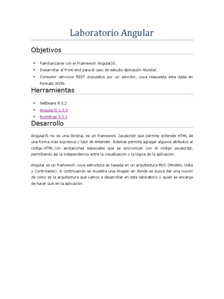 Lab04 Angular | PDF | Bootstrap (marco frontal) | Js angular