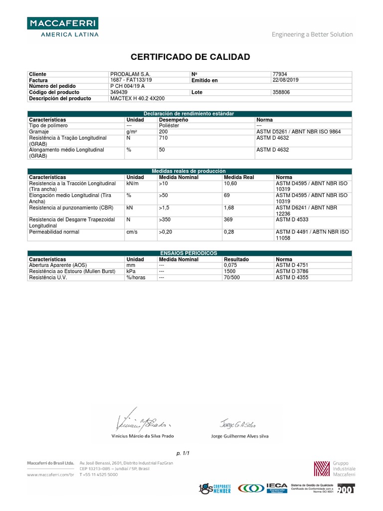 MACCAFERRI- Mactex H 40.2 4X200.pdf | Naturaleza