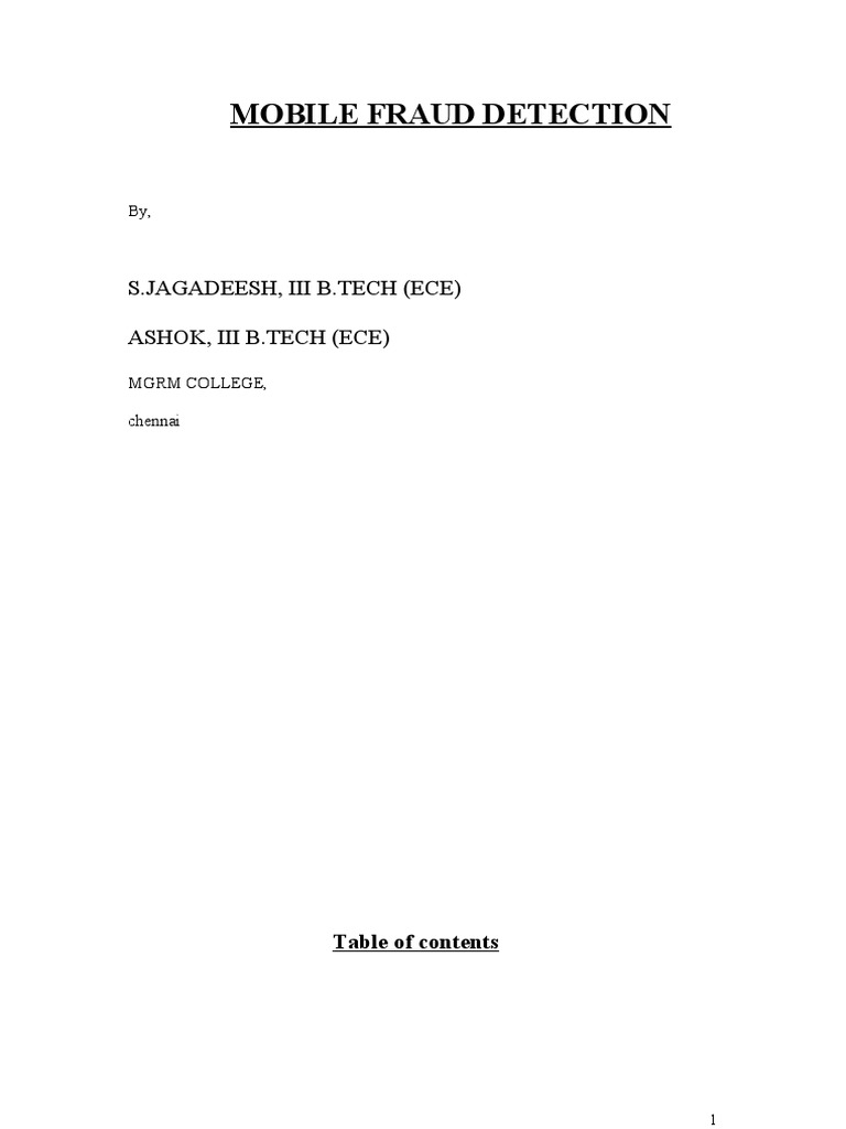 Mobile Fraud Detection 22 | PDF | Intellectual Property Law | Artificial Neural Network