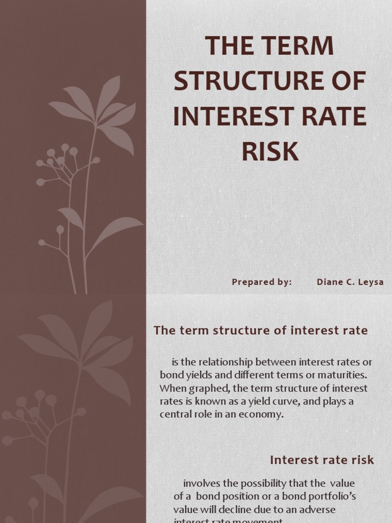 2.2 TERM STRUCTURE OF INTEREST RATE RISK - Leysa, Diane C. | PDF ...