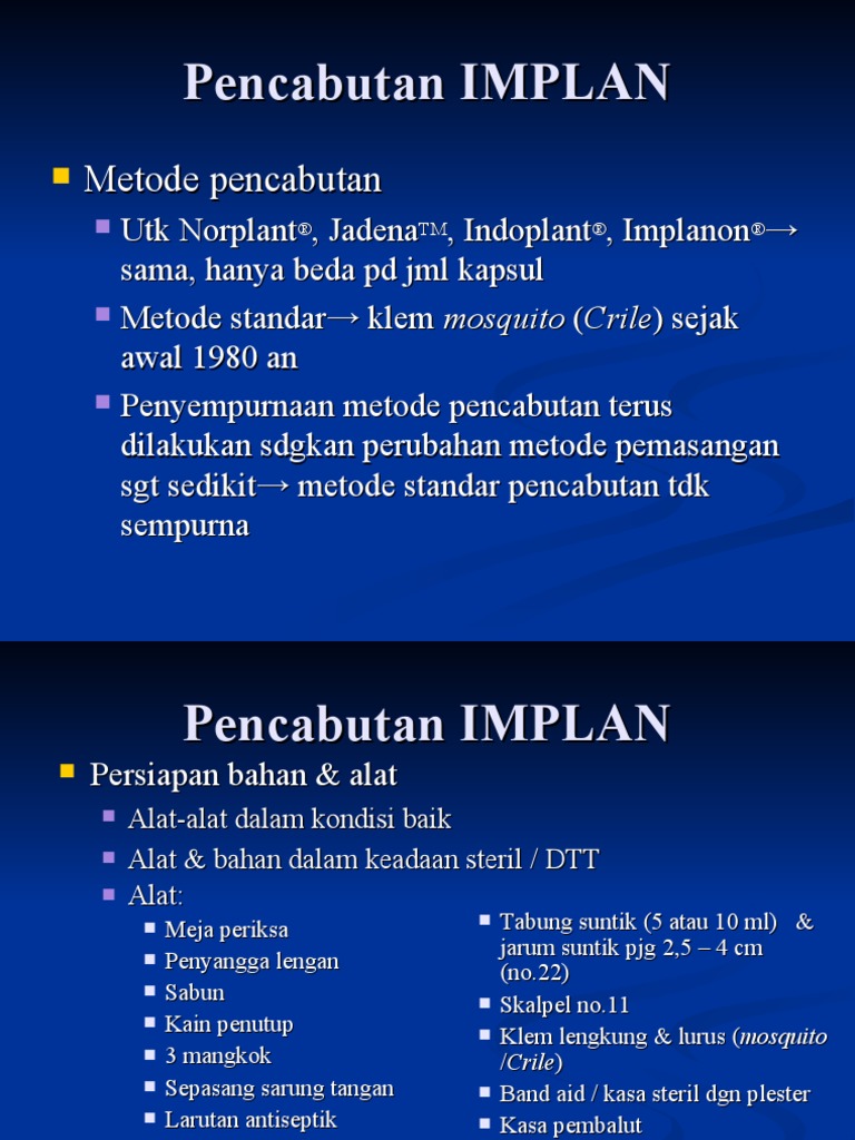 Langkah Pencabutan IMPLAN | PDF