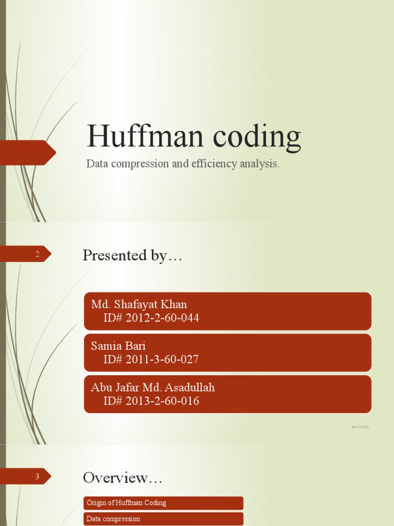Huffman Coding: Data Compression and Efficiency Analysis | PDF | Data Compression | Code