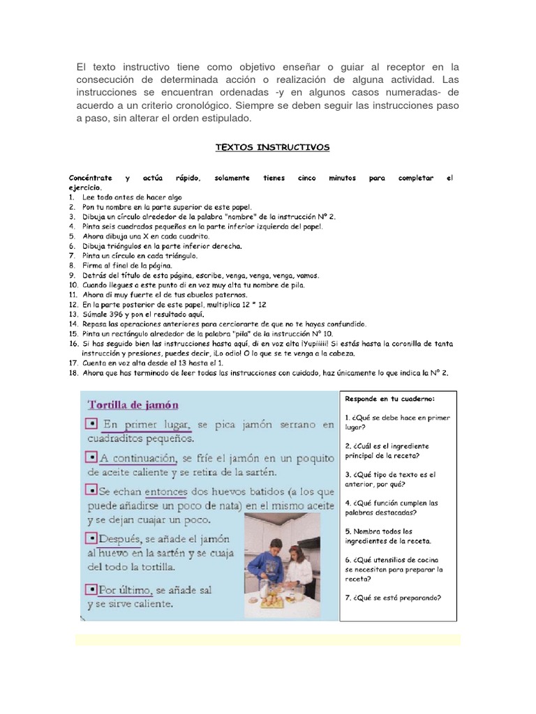 Ejemplos Textos Instructivos | PDF