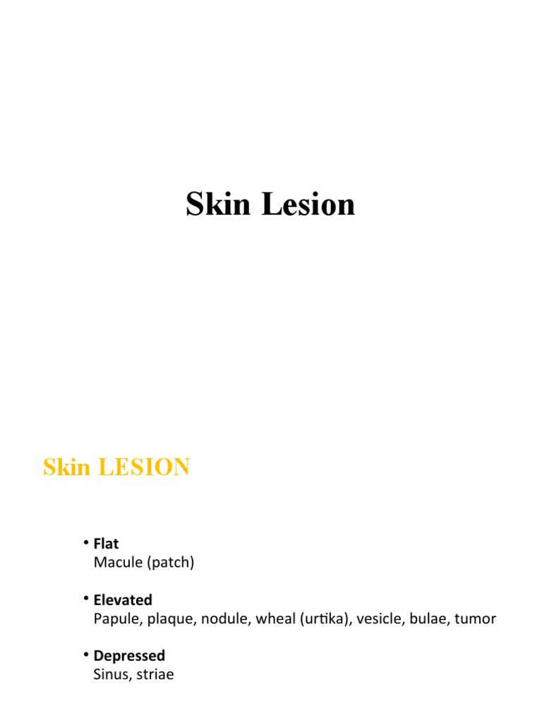 Lesion | PDF | Scar | Skin
