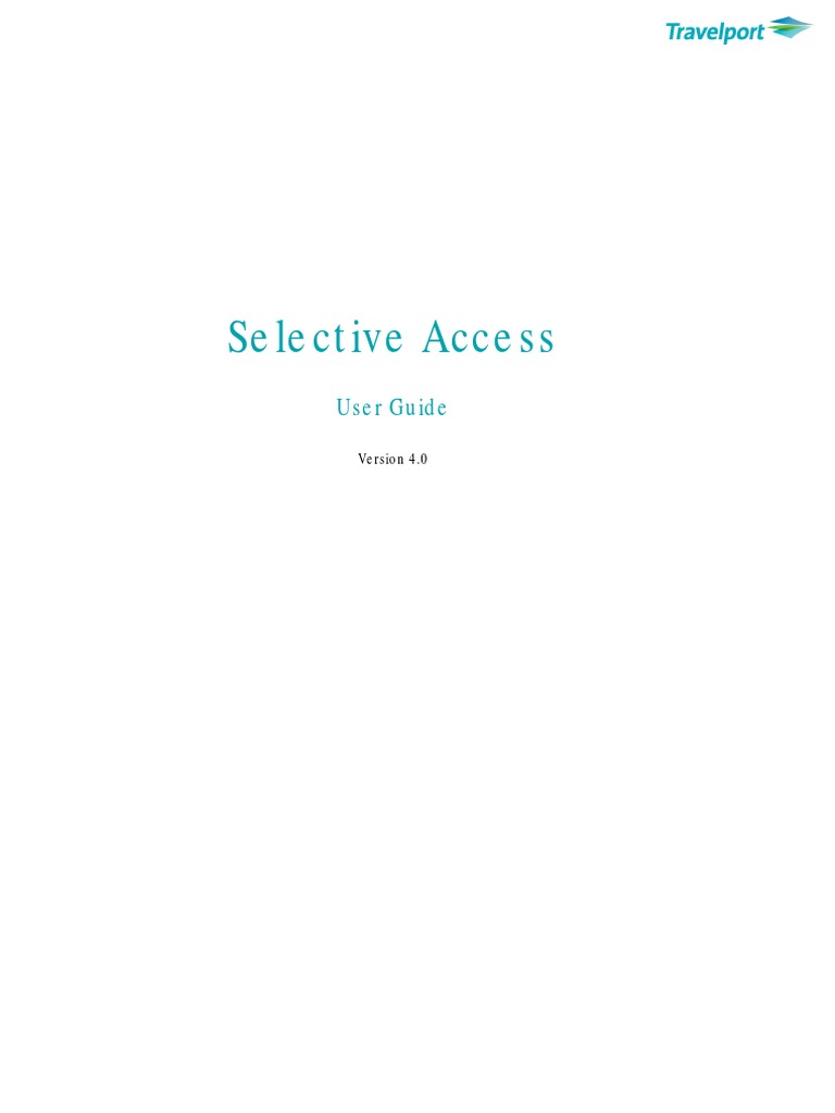 Travelport Selective Access User Guide | PDF | Queue (Abstract Data ...