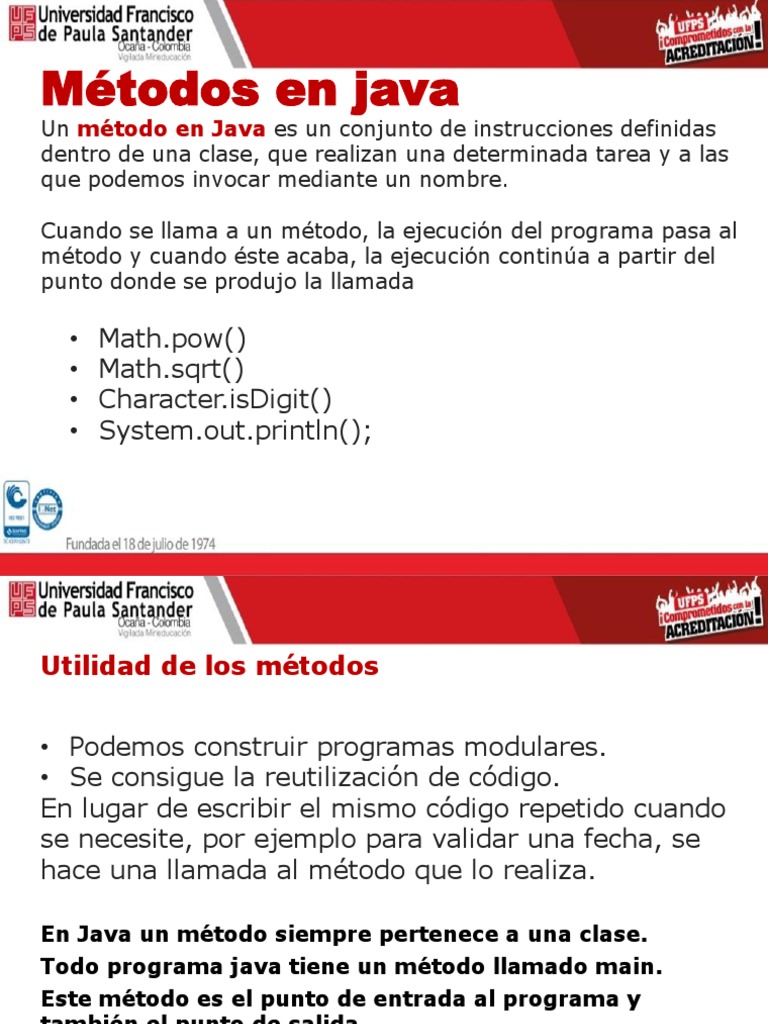 Metodos Public - Static en Java PDF | PDF