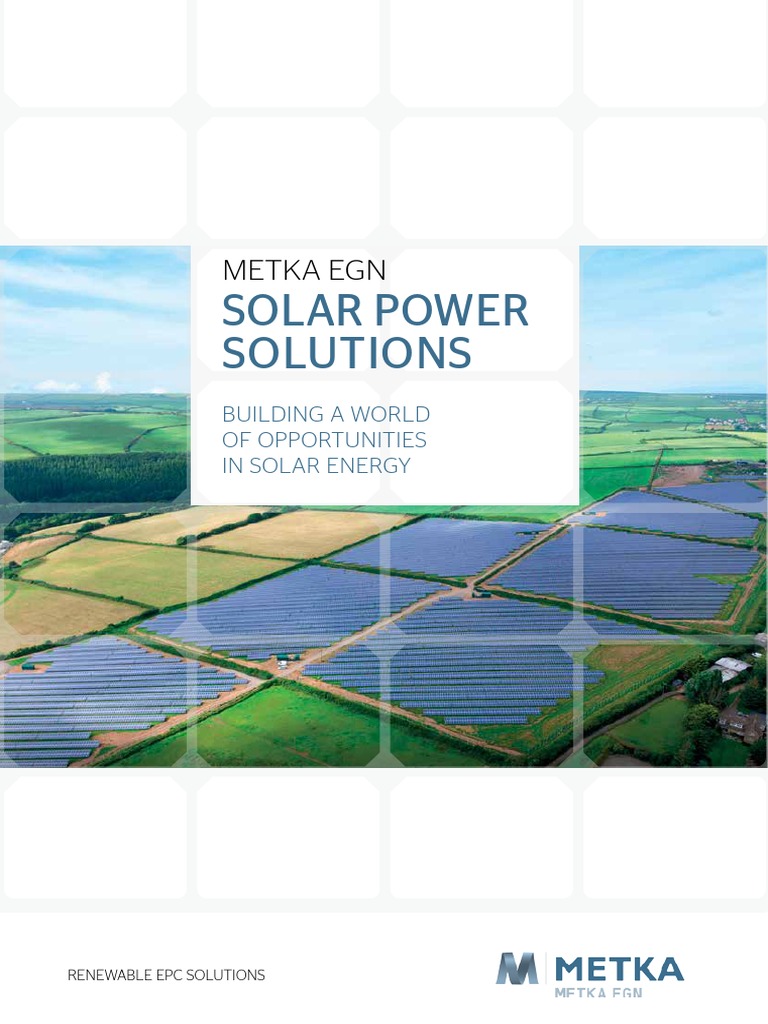 METKA EGN Company Profile PDF | PDF | Electrical Grid | Solar Power