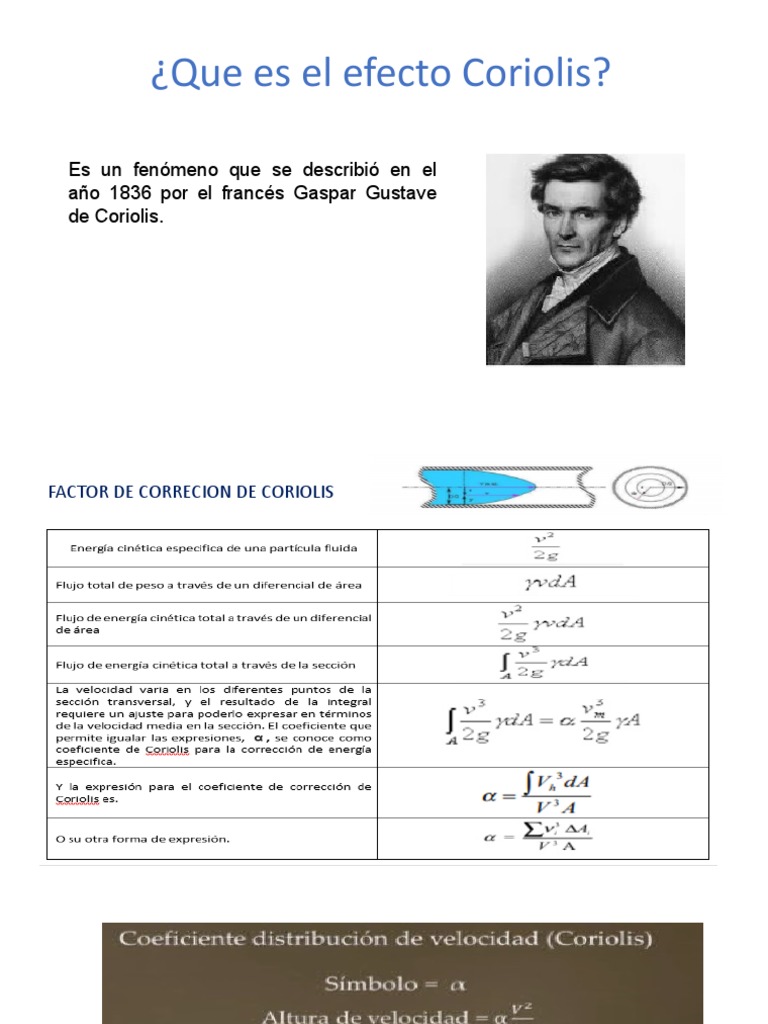 Efecto y Coeficiente de Coriolis | PDF