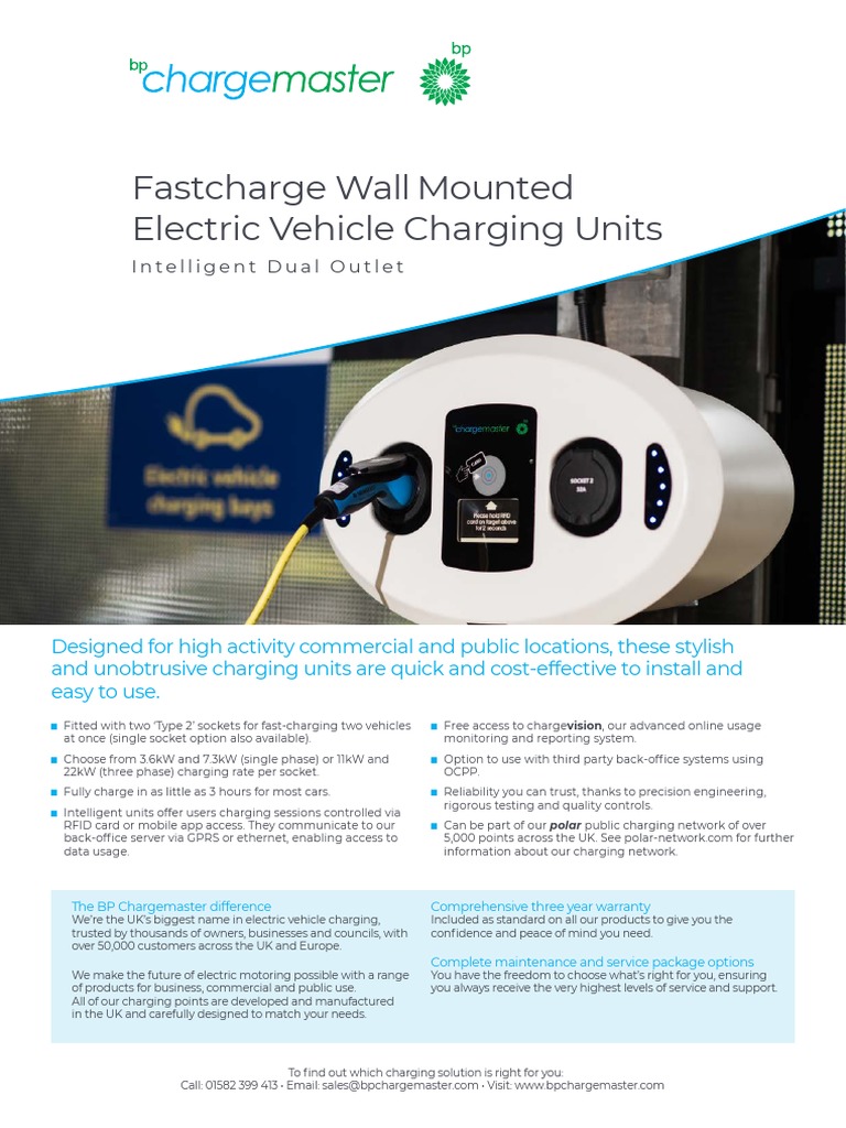 Fastcharge Wall Mounted Electric Vehicle Charging Units: Intelligent ...
