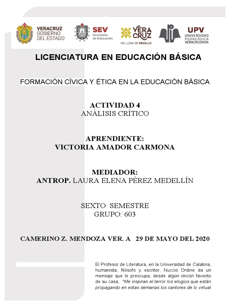 4 Formacion Civica y Etica. | PDF | Maestros | Aprendizaje