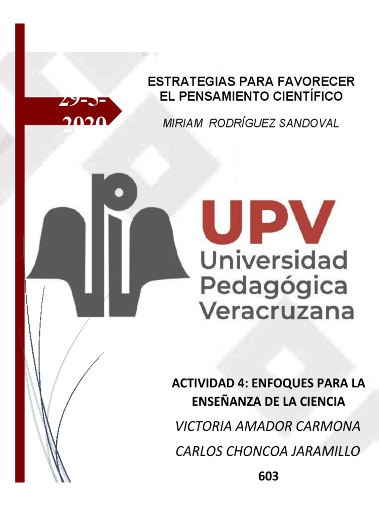 4 Pensamiento Cientifico. | PDF | Plan de estudios | Evaluación