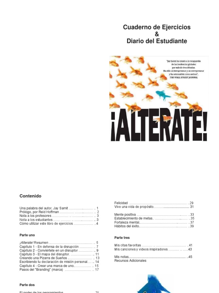 Disrupt You Español Cuaderno de Ejercicios para Estudiantes | PDF ...