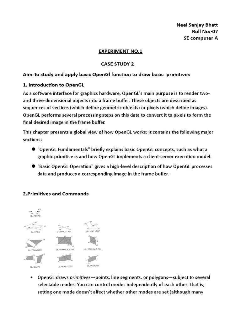 CG Exp-1 Case Study2 | PDF | Shader | Rendering (Computer Graphics)