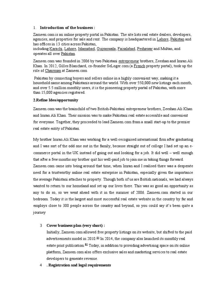 Introduction of The Business | PDF | Companies | Economies