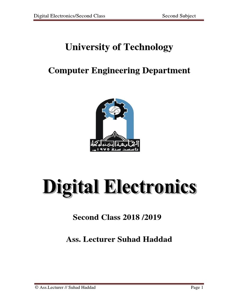 University of Technology: Computer Engineering Department | PDF ...