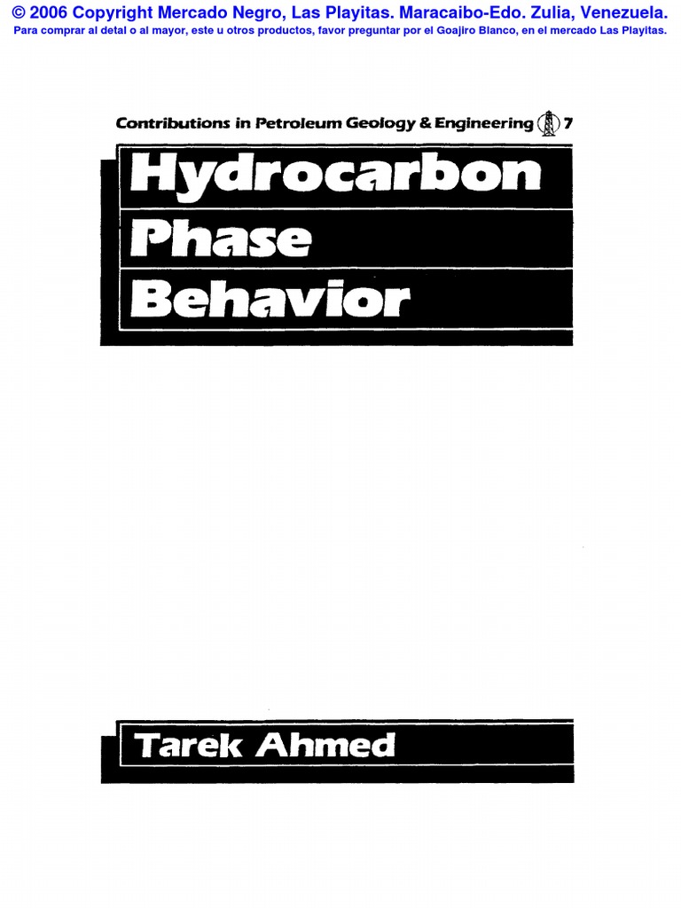 Hydrocarbon Phase Behavior - Amed Tarek PDF | PDF | Fracaso ...