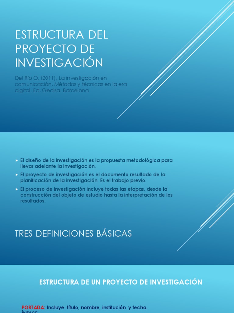 5 - Estructura Del Proyecto de Investigación PDF | PDF | Diseño | Teoría
