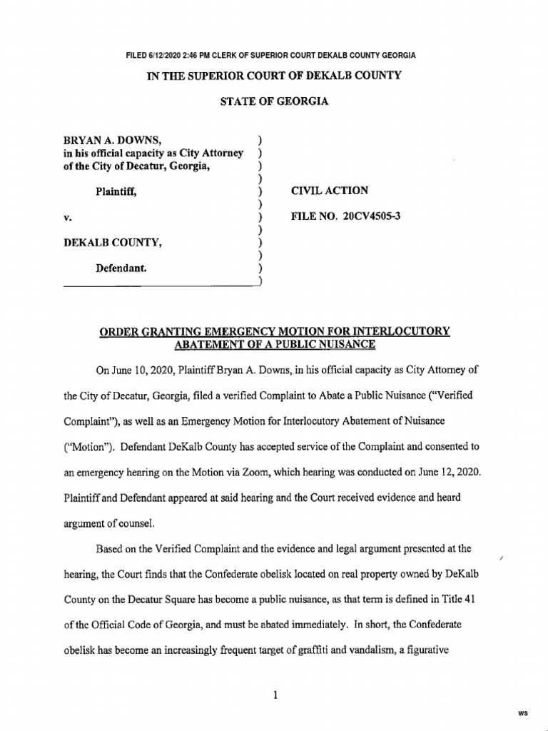 Order Granting Motion | PDF | Complaint | Lawsuit