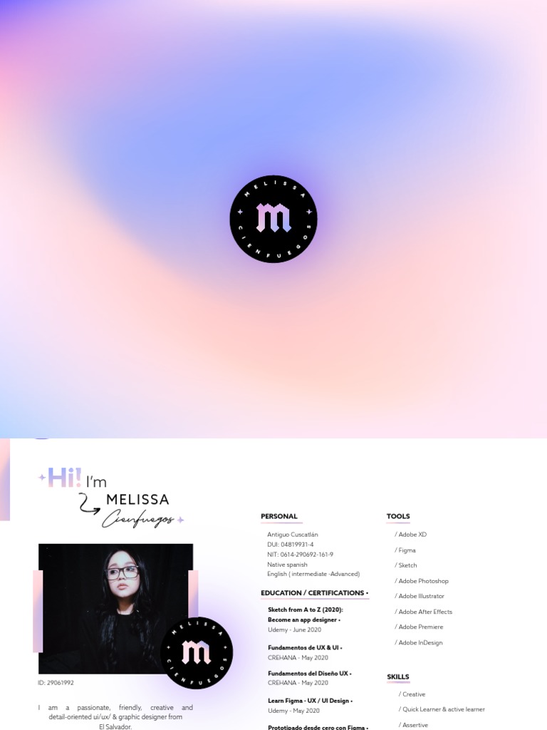 CV Melissa Cienfuegos 2020 PDF | PDF | Application Software | Software