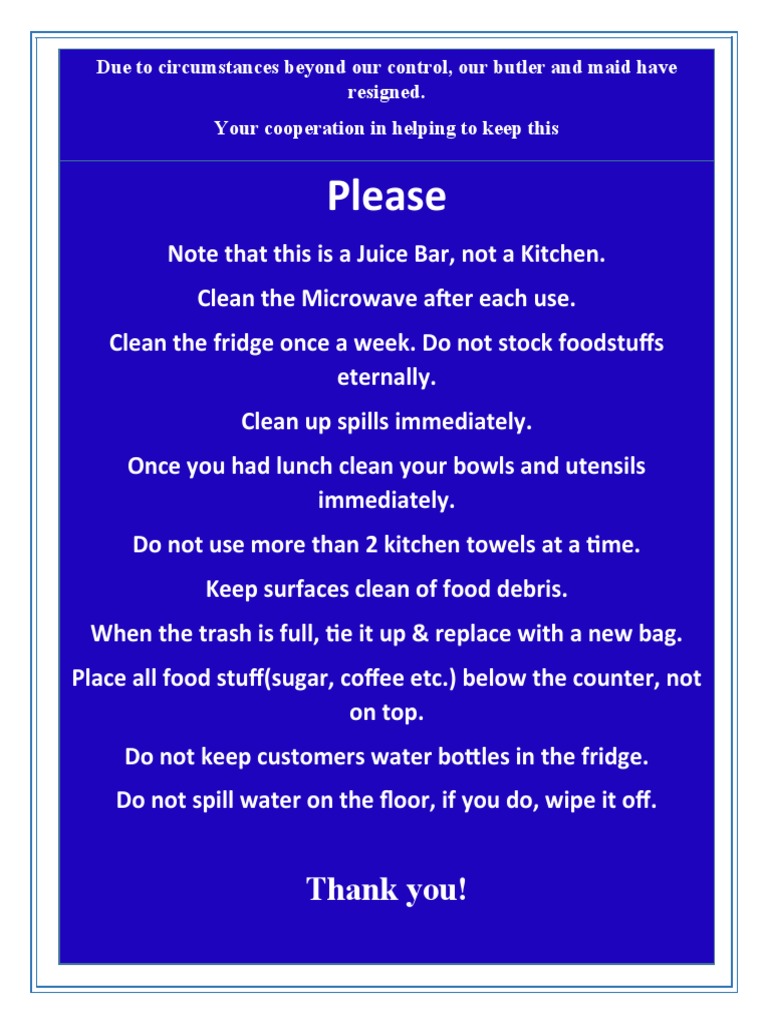 Kitchen Etiquette-1 | PDF