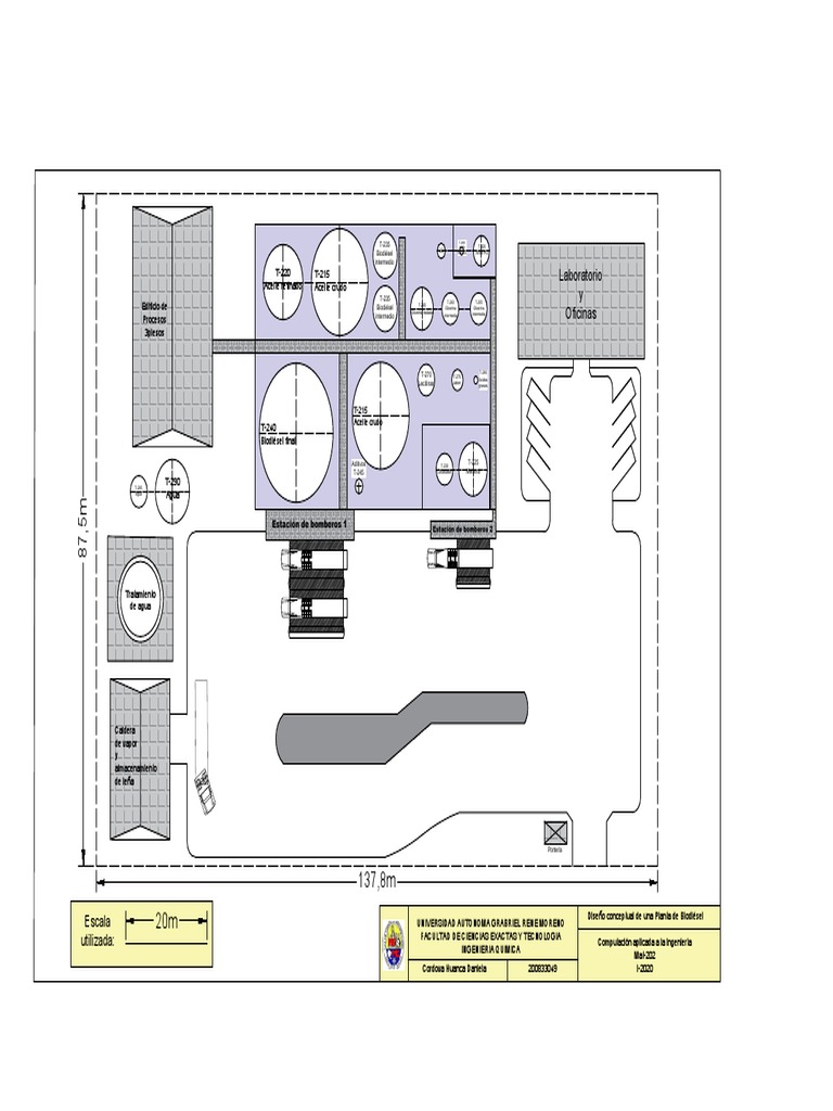 Tarea Nº1 AutoCAD | PDF | Biodiésel | Glicerol
