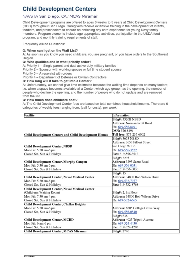 Child Development Centerss | Download Free PDF | Child Care | Relationships
