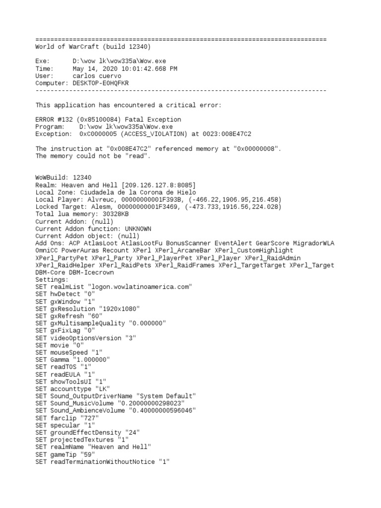 2020-05-14 22.01.42 Crash | PDF | Computing Platforms | Computer Architecture