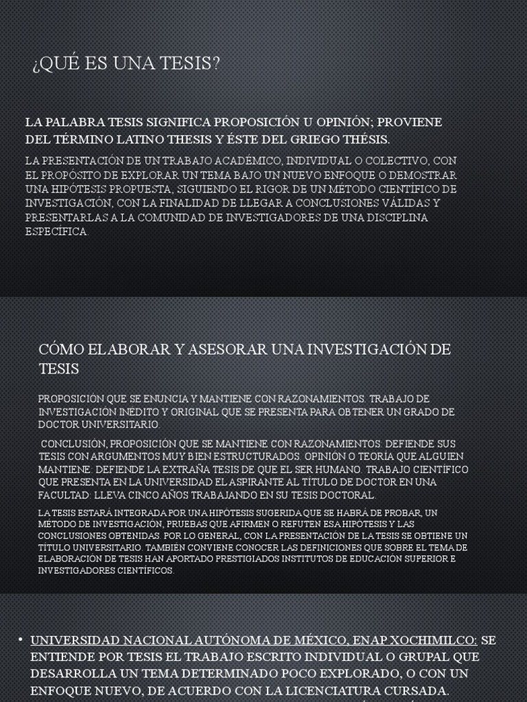 Qué Es Una Tesis | PDF | Doctorado | Hipótesis