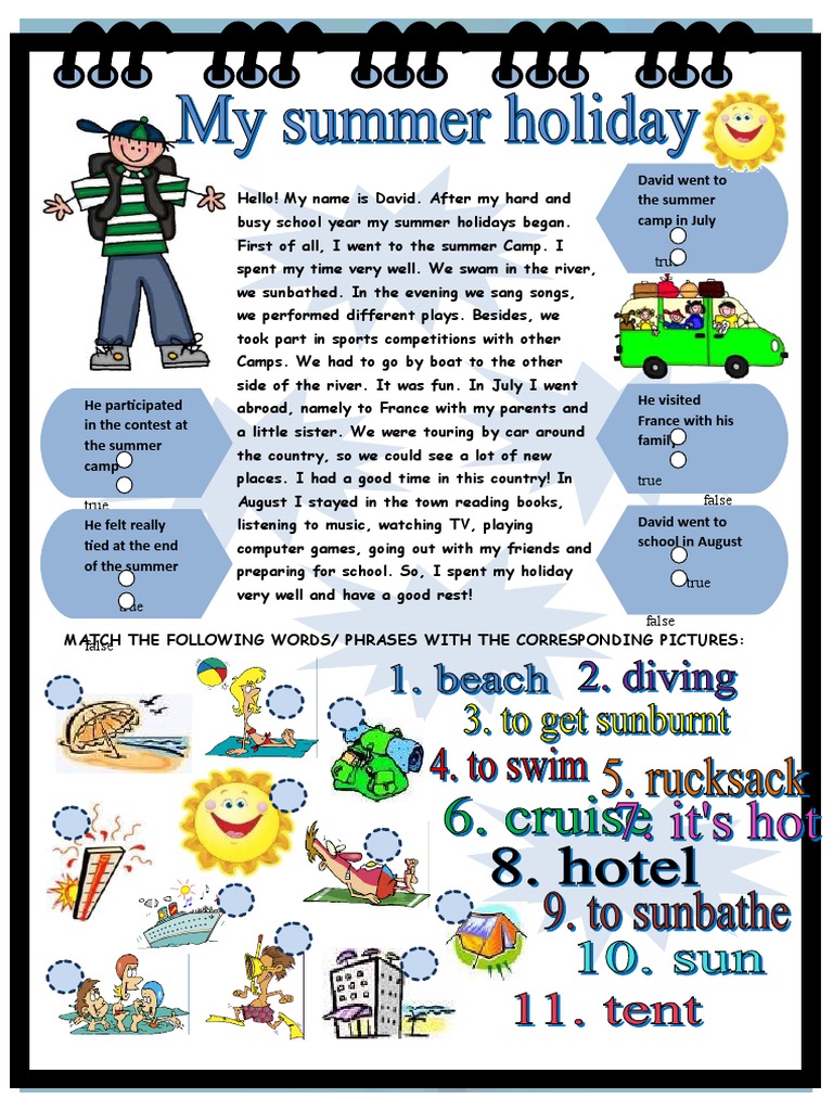 My Summer Holiday Fun Activities Games - 9227 | PDF
