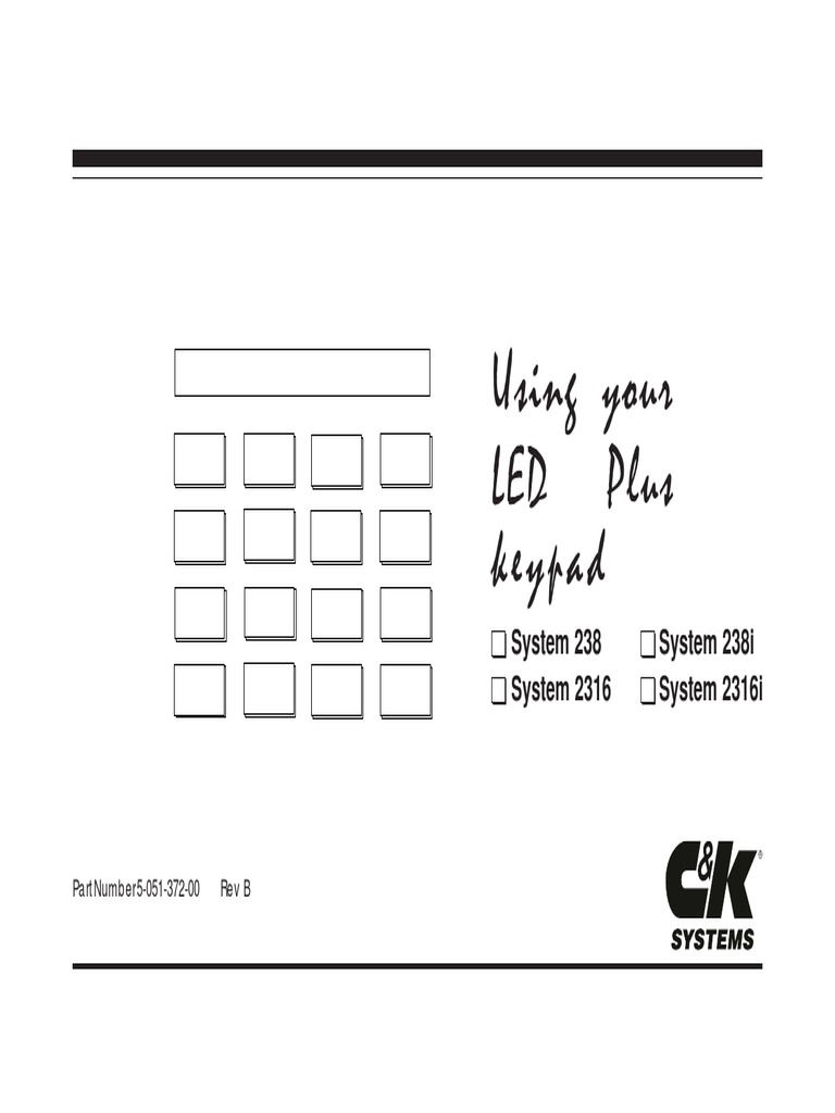 238 2316 LED User | PDF | Security Alarm | Personal Identification Number