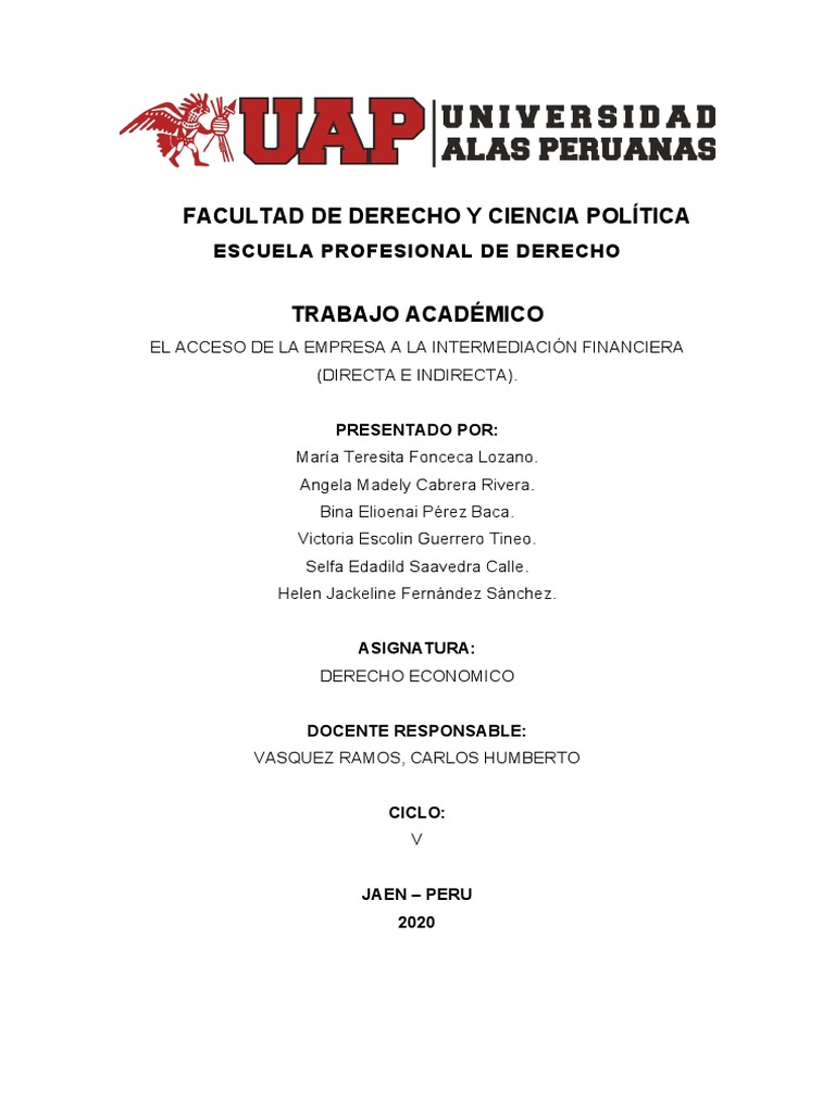Caratula Uap 2020 | PDF