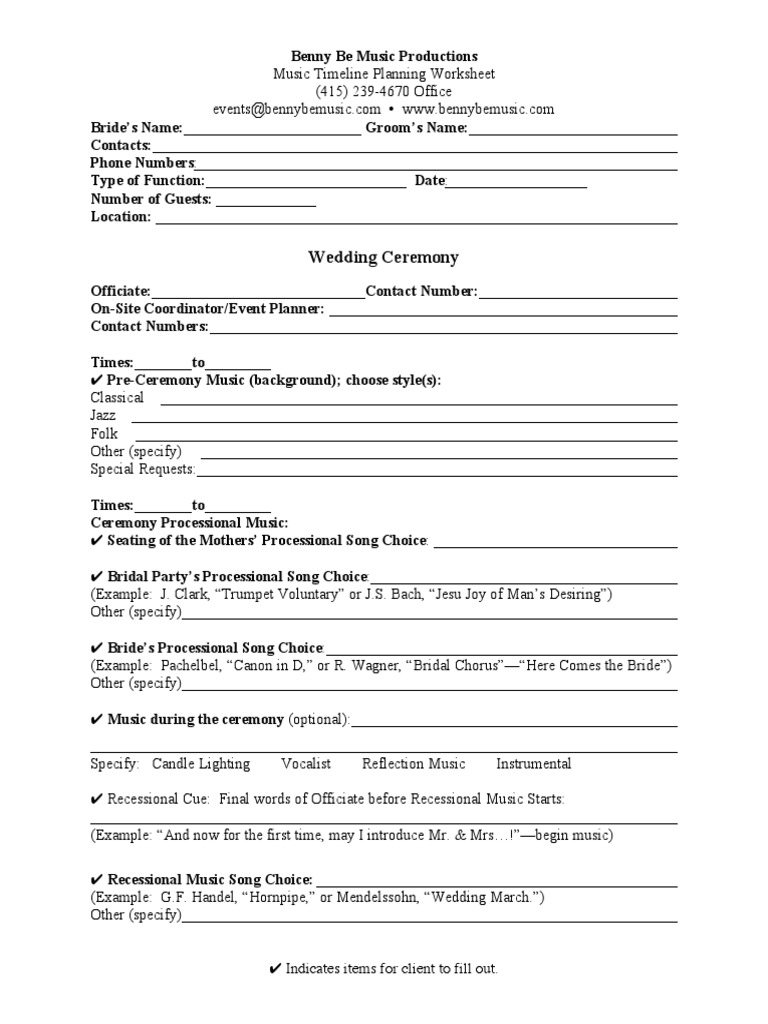 Complete Wedding With DJ Worksheets.4pgs | PDF | Wedding | Fashion ...
