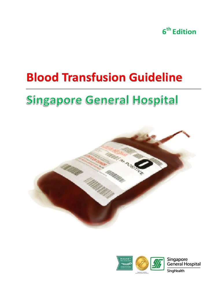 Blood Transfusion Guideline: 6 Edition | PDF | Blood Transfusion ...
