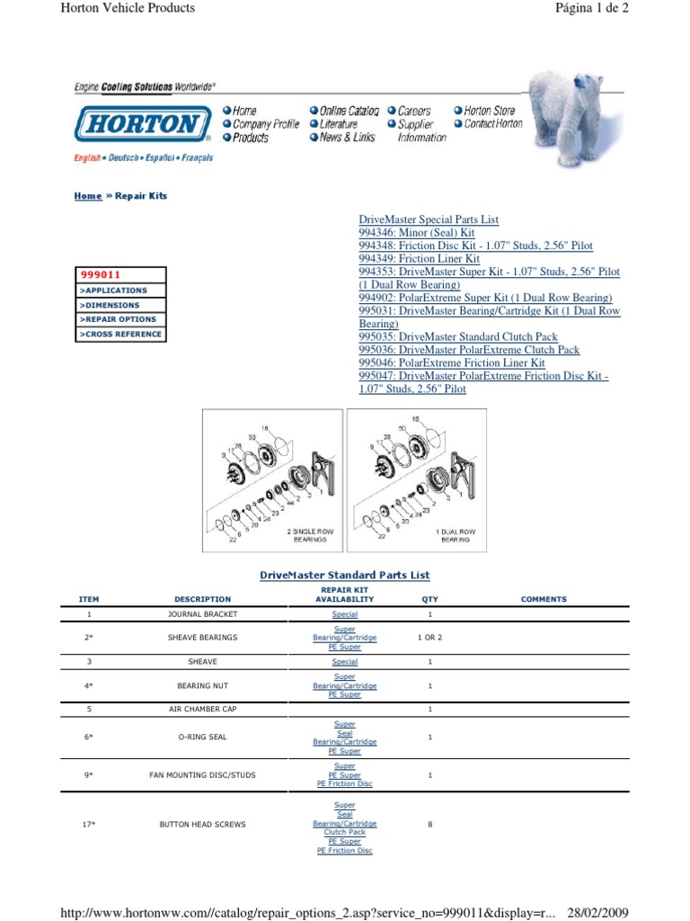 Home Repair Kits: Drivemaster Standard Parts List | Download Free PDF ...