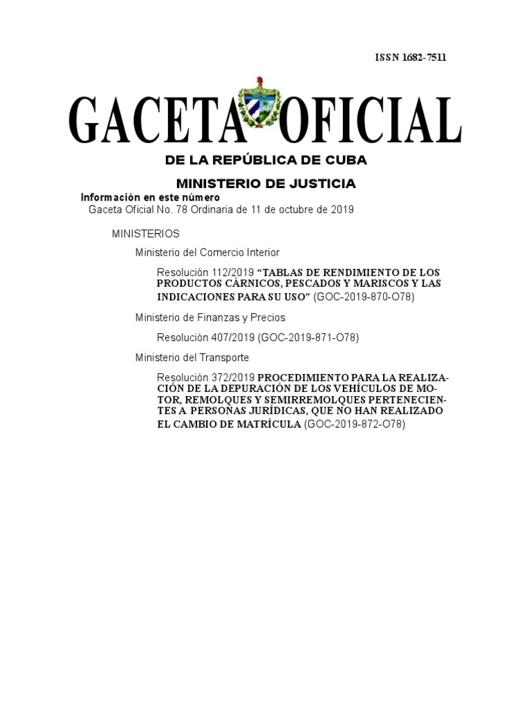 r112 PDF | PDF | Placa de matrícula del vehículo | Carne