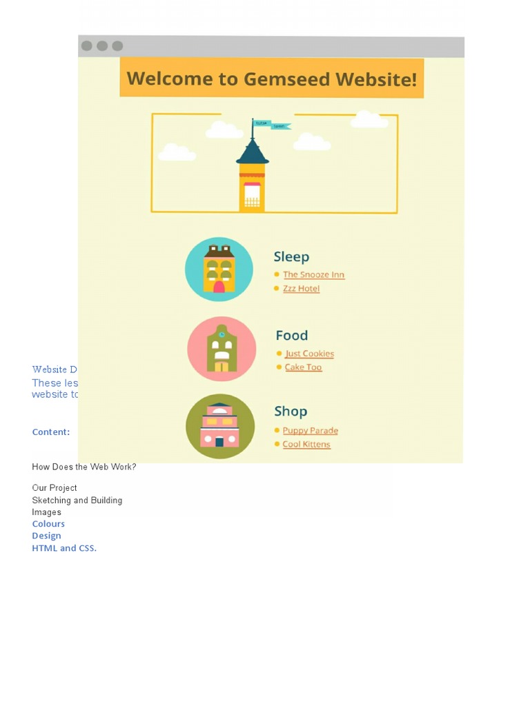 Step-by-Step Web Design for Kids | PDF
