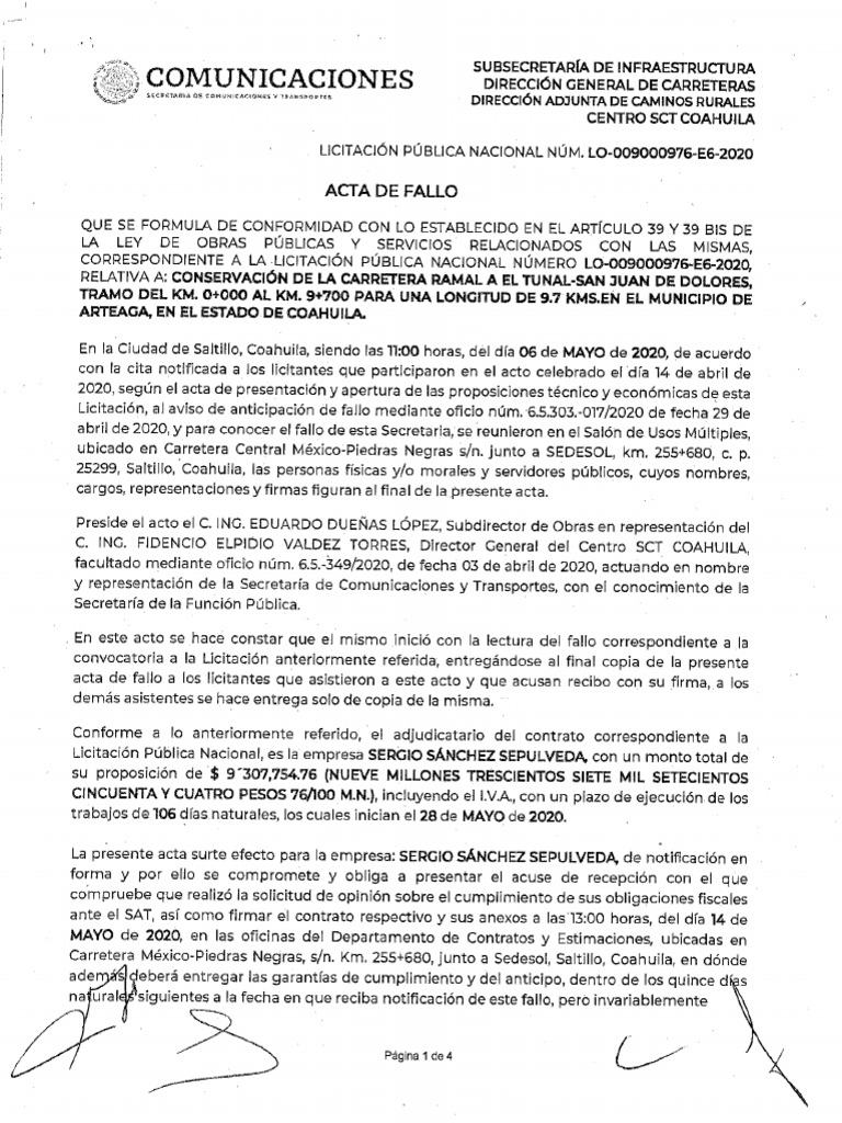ACTA DE Fallo E6 PDF | PDF