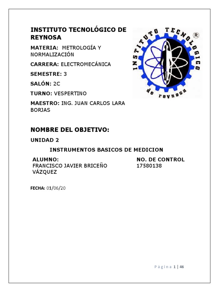 Instrumentos Basicos de Medicion | PDF | Medición | Metrología