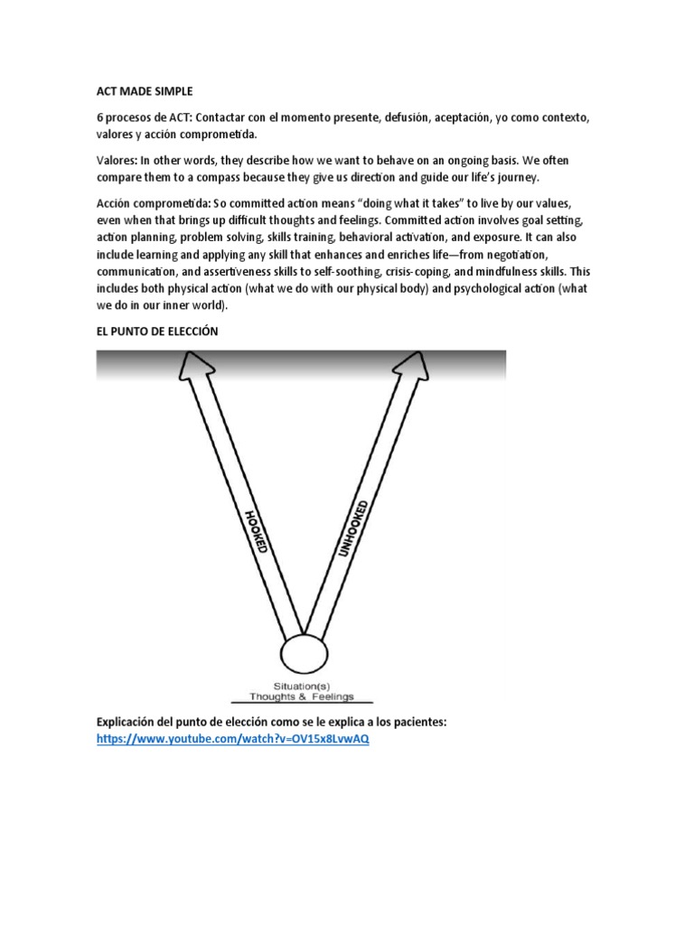 ACT MADE SIMPLE Aspectos Principales | PDF | Metáfora | Naturaleza