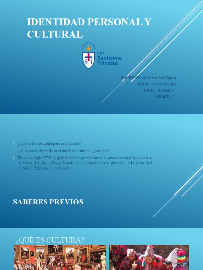 Identidad Personal y Cultural - DPCC 2° | PDF | Los símbolos ...