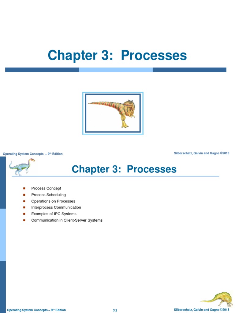 Chapter 3: Processes: Silberschatz, Galvin and Gagne ©2013 Operating System Concepts - 9 Edition ...